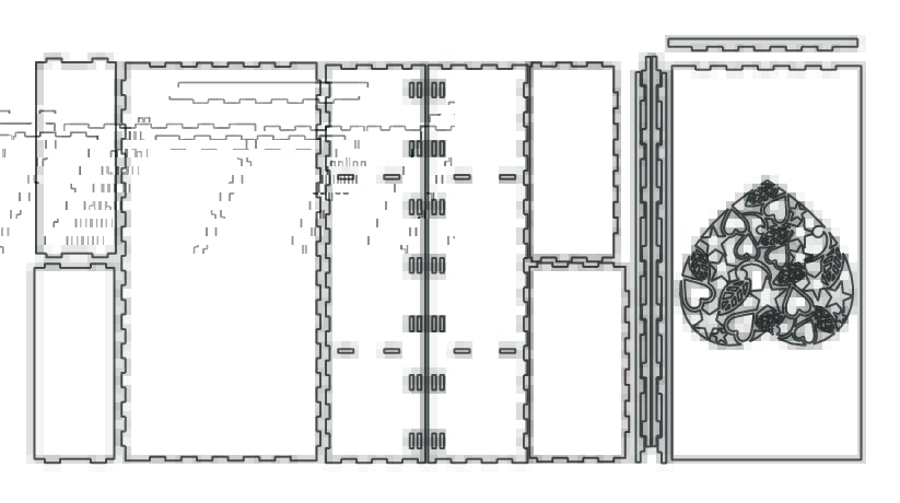 Caja Con Corazón C4v Laser Banco De Diseños